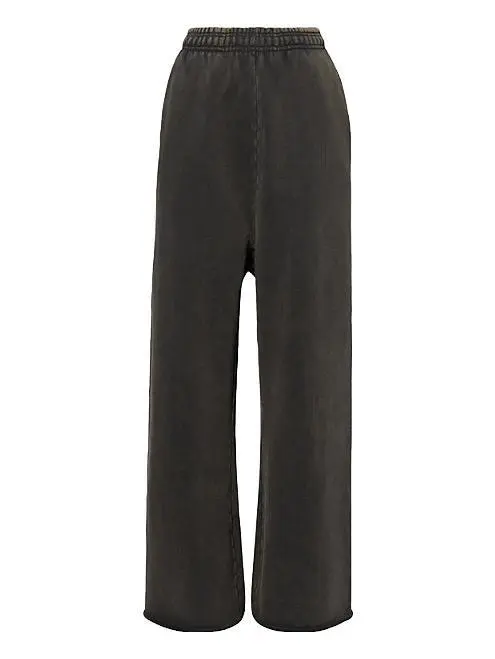 ENTIRE STUDIOS Straight-leg Relaxed-fit Cotton Jogging Bottoms - Washed Black