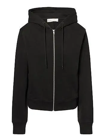 ENTIRE STUDIOS Slim-fit Zip-up Cotton Hoody - Black