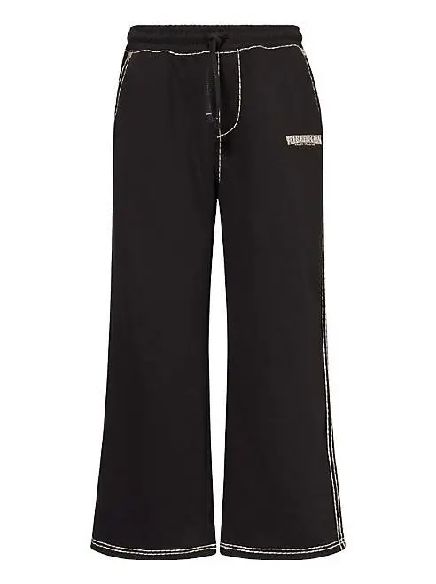 True Religion Super T Baggy Cotton-blend Jogging Bottoms - Jet Black