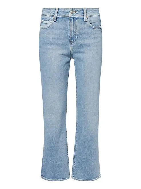Paige Mason Crop Bootcut-leg Denim Jeans - Divine