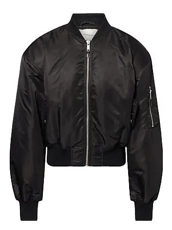 ENTIRE STUDIOS Broad Cropped Shell Bomber Jacket - Oil