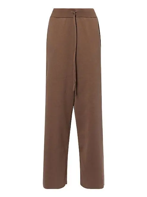 ENTIRE STUDIOS Straight-leg Knitted Jogging Bottoms - Light Brown