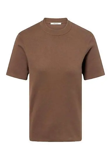 ENTIRE STUDIOS Slim-fit Knitted Cotton T-shirt - Light Brown