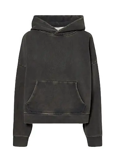 ENTIRE STUDIOS Oversized Boxy-fit Cotton Hoody - Washed Black