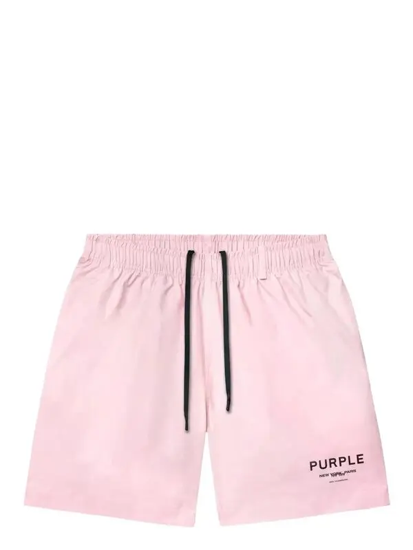 PURPLE BRAND Drawstring Swim Shorts - Pink