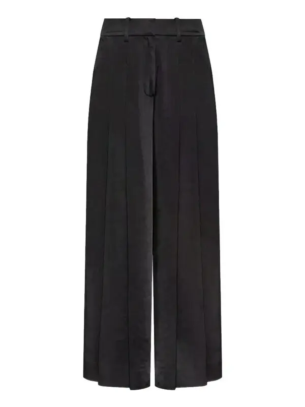 ALLSAINTS Pleated Wide Leg Trousers - Black