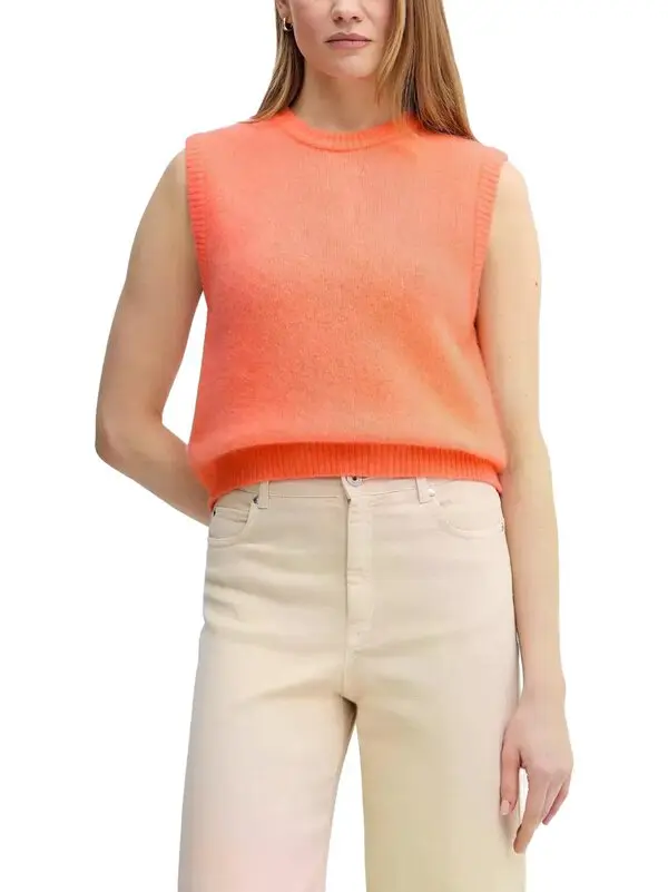 American Vintage Vitow Knitted Vest - Orange