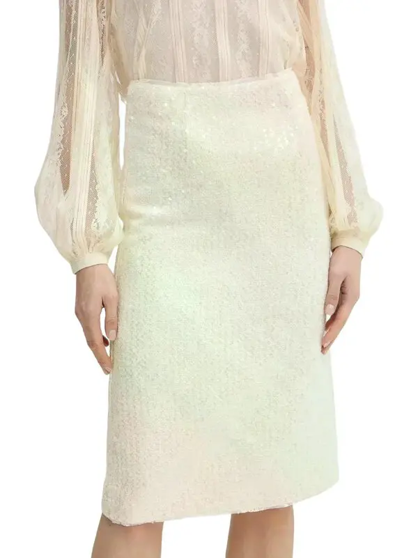 TWINSET Sequin-embellished Skirt - Neutrals