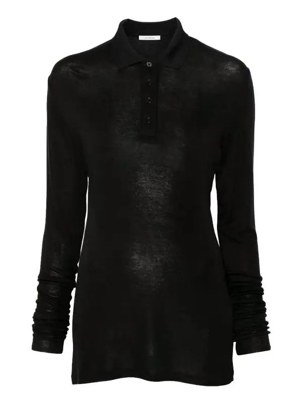 ENTIRE STUDIOS Buttoned Polo Shirt - Black