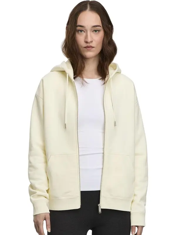 Canada Goose Embroidered Full Zip Hoodie - Bone