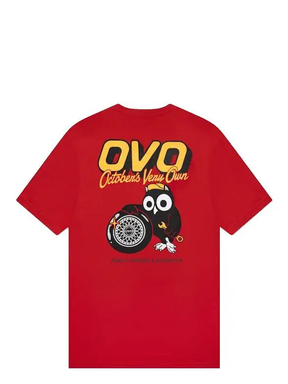 OVO Mechanic Owl T-shirt - Red