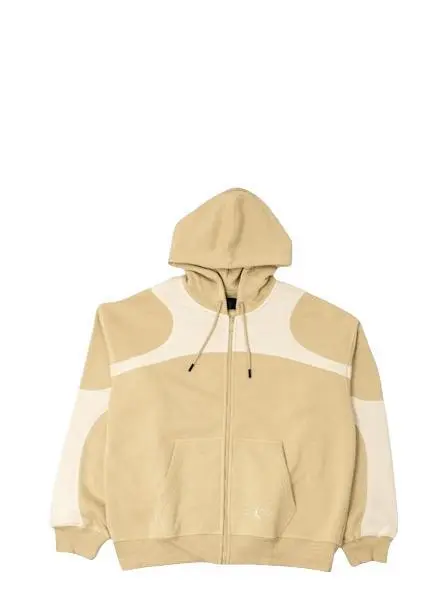 JORDAN Y2k Oversized Full-zip Hoodie - Rattan/phantom