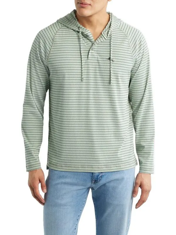 Tommy Bahama Starboard Shores Stripe Seersucker Hoodie - Baytree