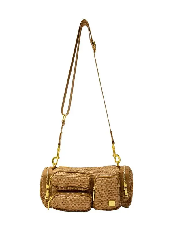 THINK ROYLN Lady Cargo Shoulder Bag - Sand Dune Raffia