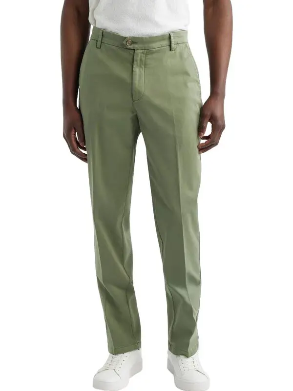 Scott Barber Classic Fit Ultimate Twill Chinos - Agave