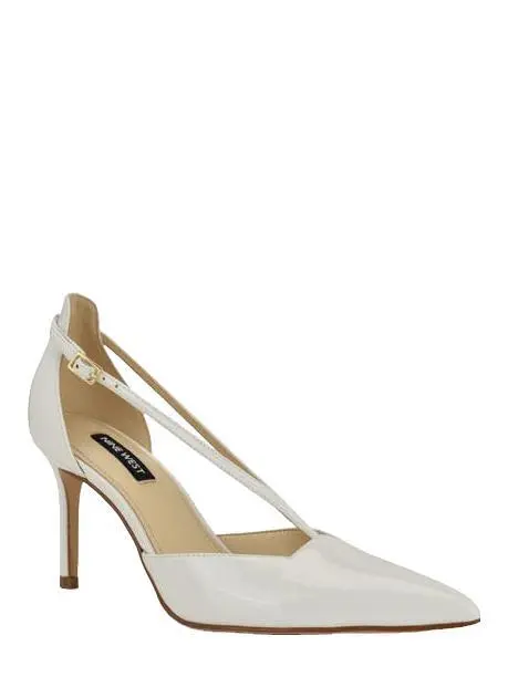 Nine West Collae Pointed Toe Pump - White