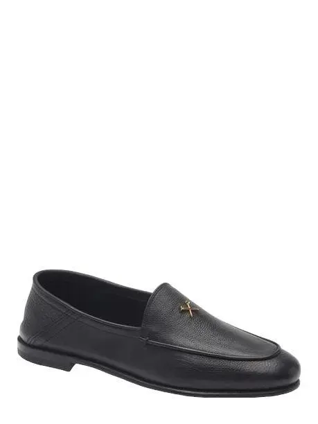 G/fore Metal Tees Leather Flex Loafer - Onyx