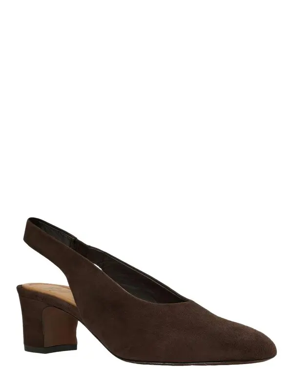 Aquatalia Trevi Slingback Pump - Espresso Suede