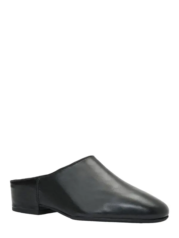 Aquatalia Umama Weatherproof Mules - Black Soft Calf