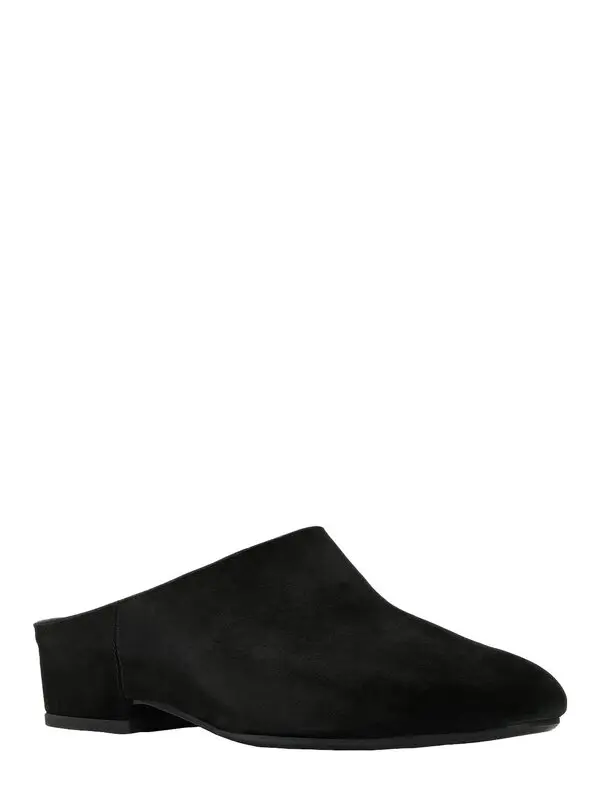 Aquatalia Umama Weatherproof Mules - Black Suede