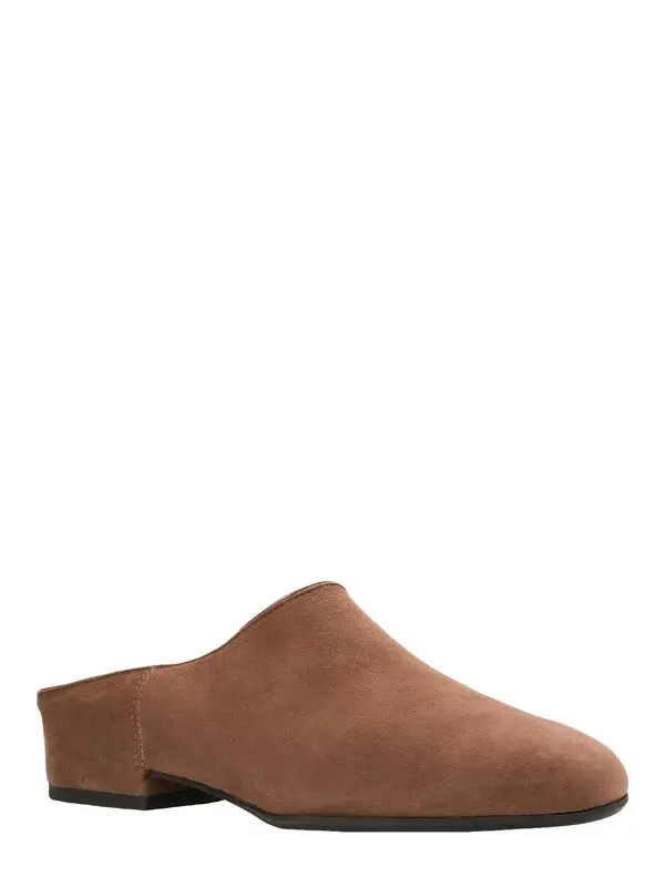 Aquatalia Umama Weatherproof Mules - Brown Suede