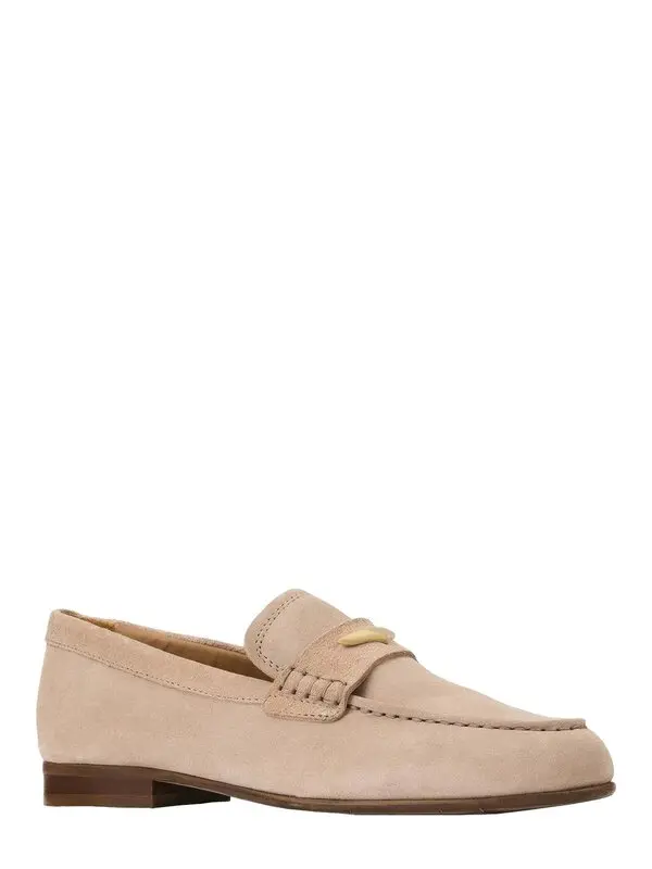 Aquatalia Elia Weatherproof Loafer - Warm Grey Suede