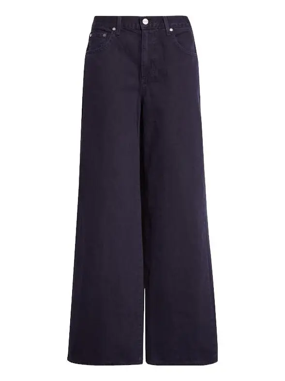 TWP Tiny Dancer Mid-rise Wide-leg Jeans - Night Sky