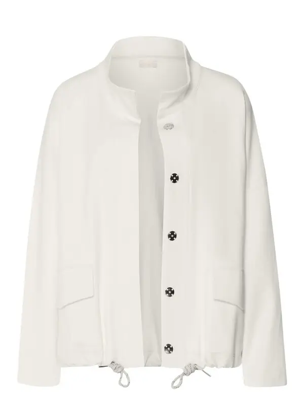 Hanro Stretch-cotton Easy Living Jacket - Ivory