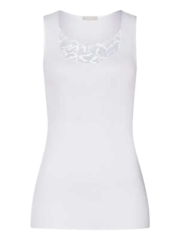 Hanro Cotton Tank Top - White