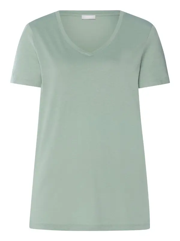 Hanro Stretch-cotton Sleep & Lounge T-shirt - Green