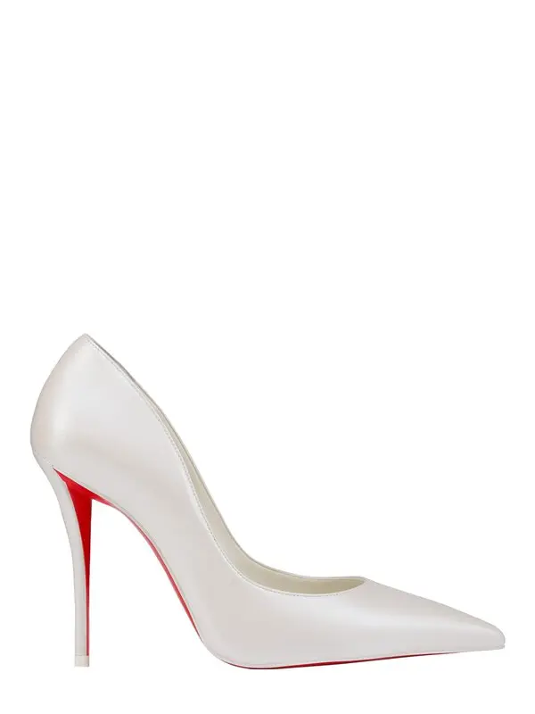CHRISTIAN LOUBOUTIN Miss Z Nappa Leather Pumps - White