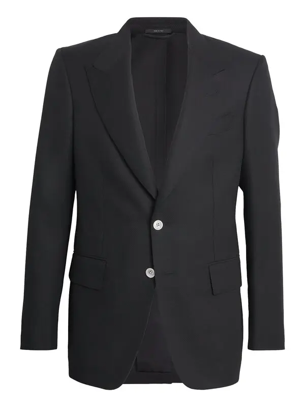 TOM FORD Wool-mohair-silk Shelton Blazer - Black