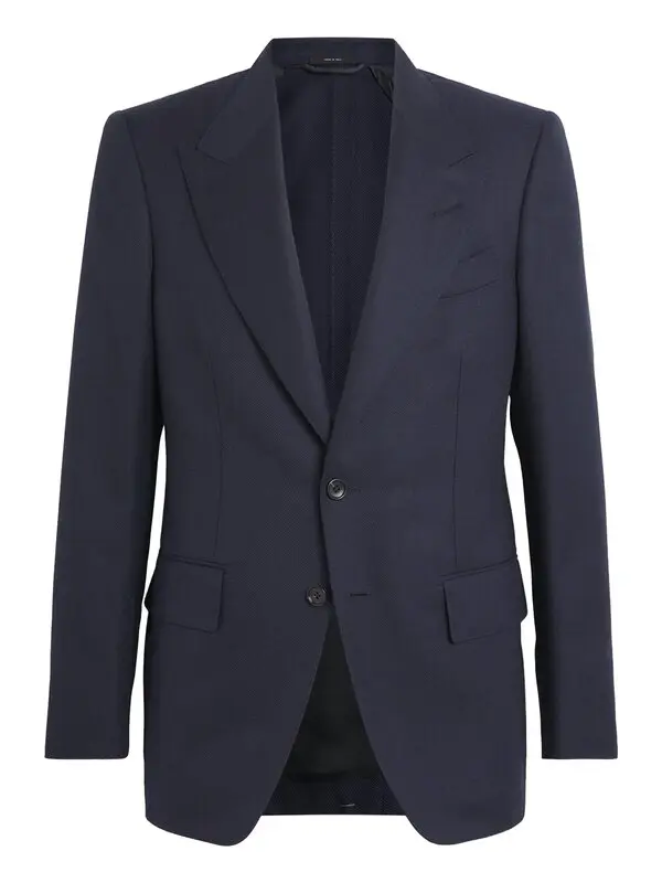 TOM FORD Wool-mohair-silk Shelton Blazer - Navy