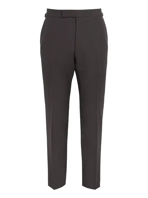 TOM FORD Wool-mohair Tailored Trousers - Brown