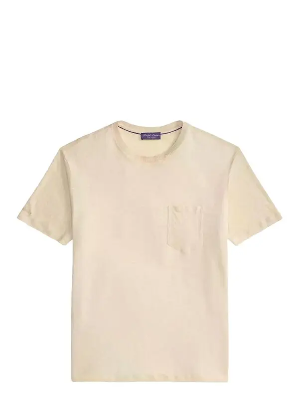 Ralph Lauren Purple Label Pocket Crew Neck T-shirt - Neutrals