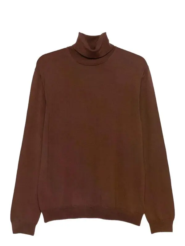ZANONE Roll-neck Sweater - Brown