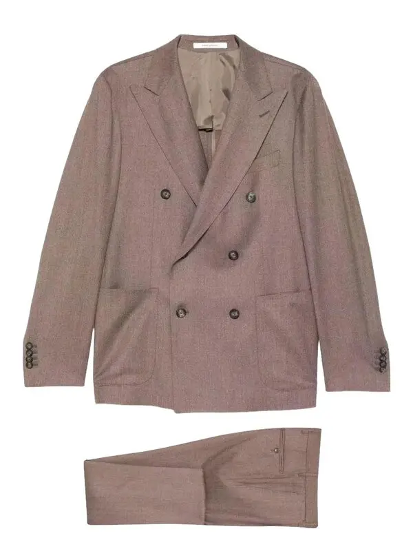 Tagliatore Double-breasted Suit - Brown