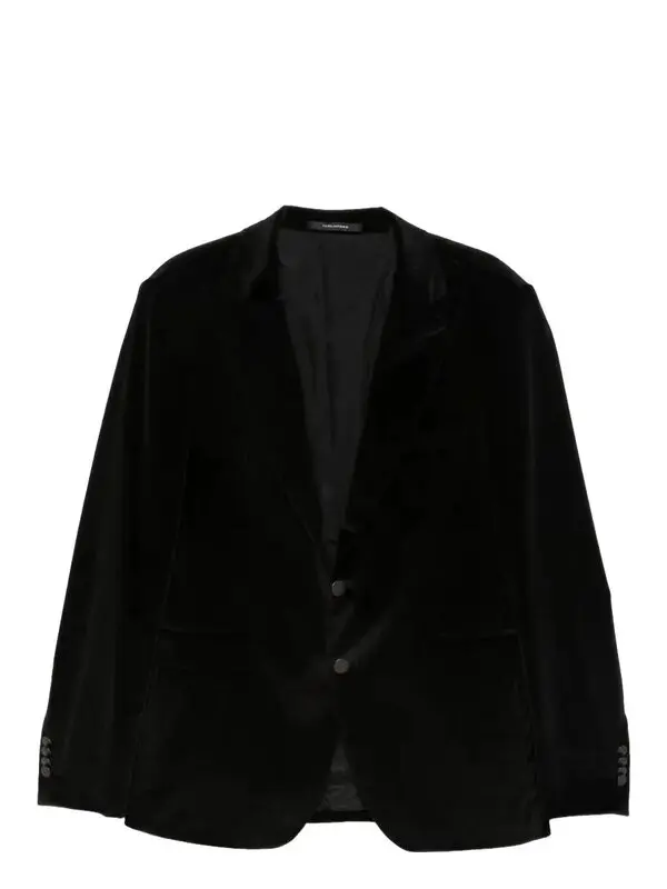 Tagliatore Velvet Blazer - Black