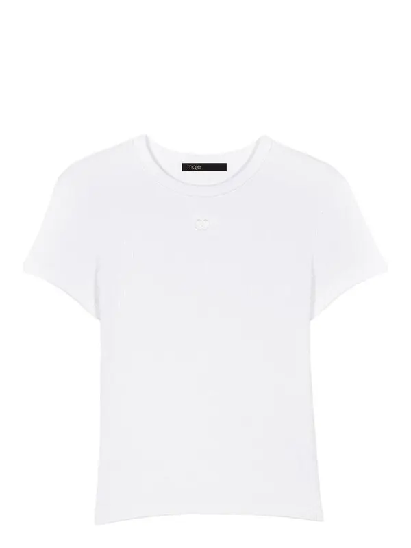 Maje Cotton T-shirt - White