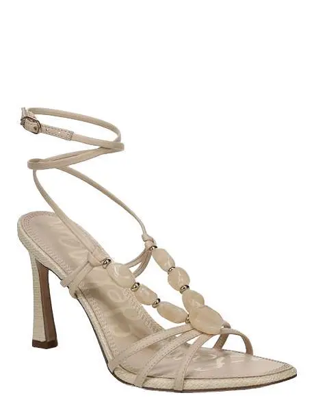 Sam Edelman Imani Ankle Strap Sandals - Light Sand