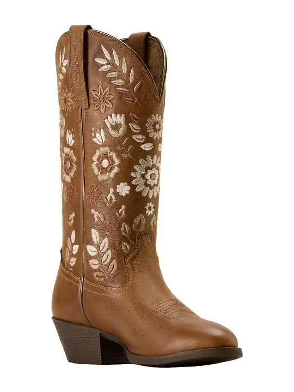 Ariat Heritage R Toe Western Boots - Toasty Tan