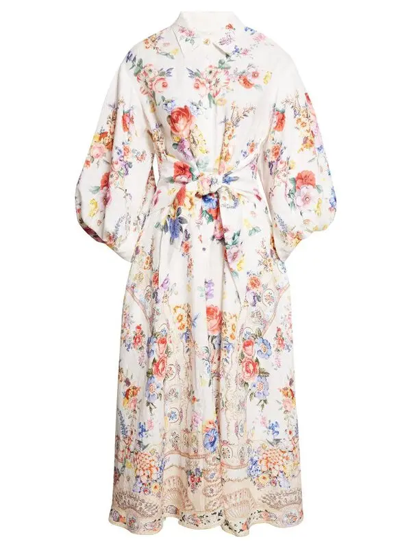 Camilla I Left My Heart Linen Shirt Dress - I Left My Heart In Granada