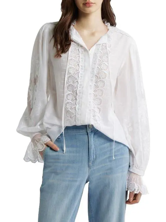 Kobi Halperin Cotton And Silk Voile Shirt - White