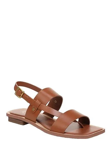 Franco Sarto Leather Sandals - Cognac