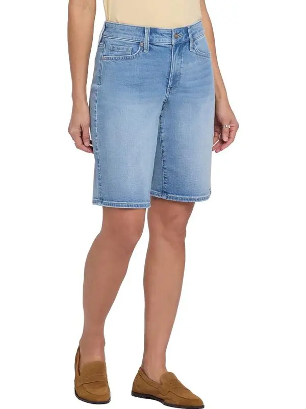 NYDJ Lilly Relaxed Denim Shorts - Blue Valley