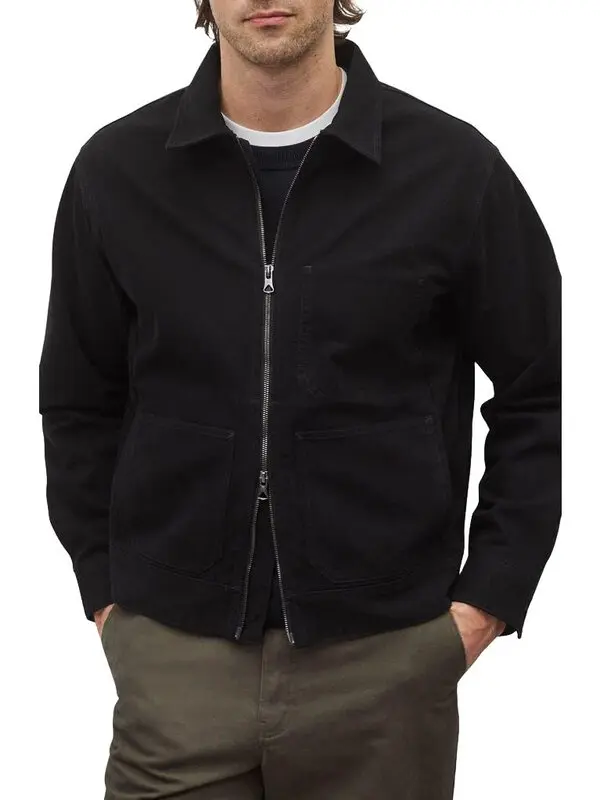 Reigning Champ Cotton Canvas Grounds Jacket - Black