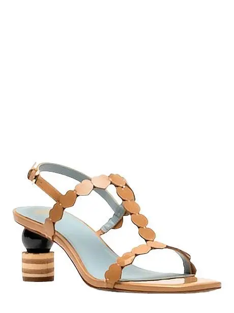 FRANCES VALENTINE Kiki Heart Strap Sandal - Camel