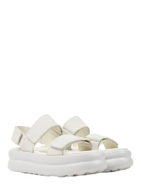 Camper Pelotas Flota Platform Sandal - White Natural