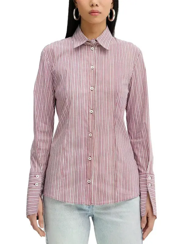 Patrizia Pepe Striped Shirt - Red