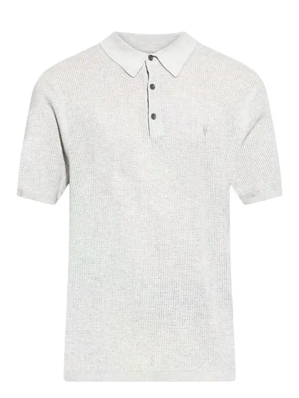 ALLSAINTS Short-sleeved Polo Shirt - Grey